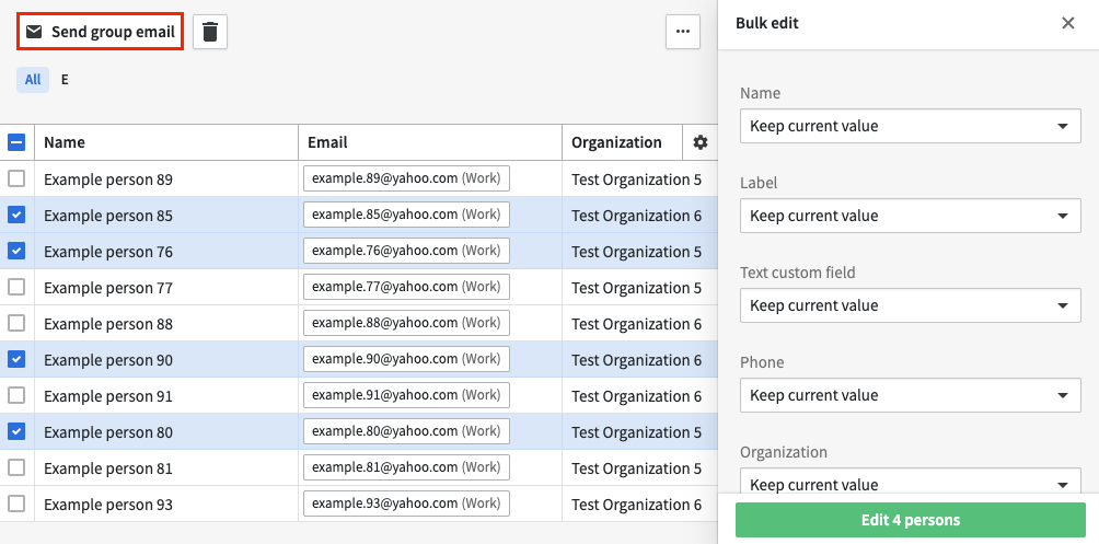 Group emailing - Knowledge Base | Pipedrive